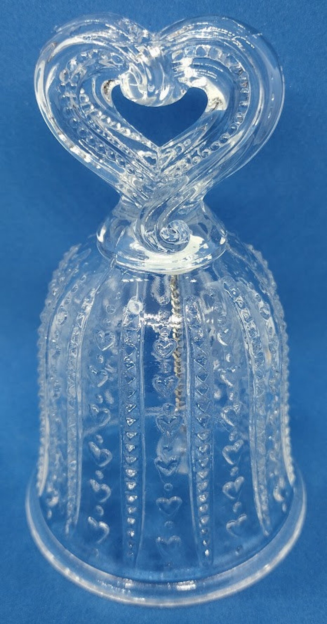 Vintage AVON "treasured Moments" Glass Bell, by Fostoria, W/original ...