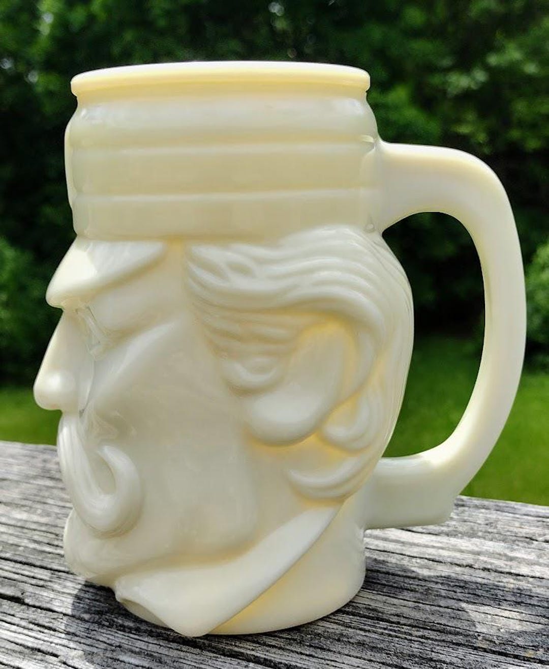 Vintage Stein, AVON, Custard Glass, "casey at the Bat", Pre-owned ...