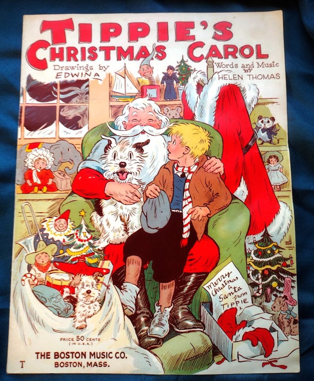 Vintage Sheet Music, Vocals/piano, "tippie's Christmas Carol", Lyrics ...