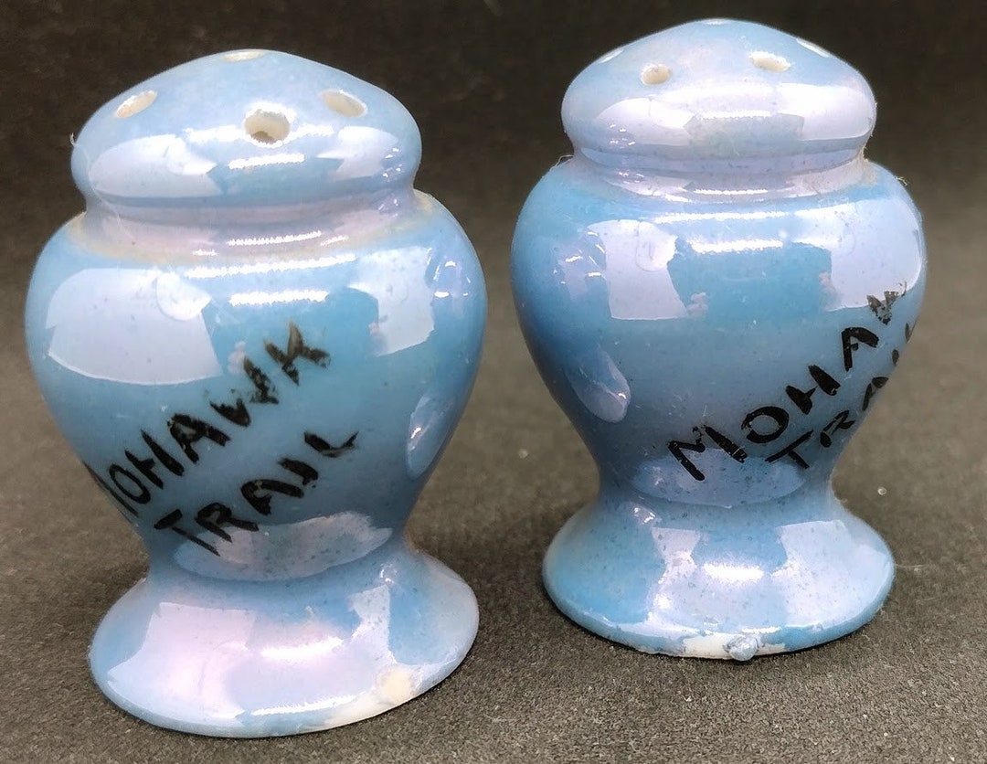 Vintage Ceramic Salt and Pepper Shaker Set, Made in Japan, Lusterware ...