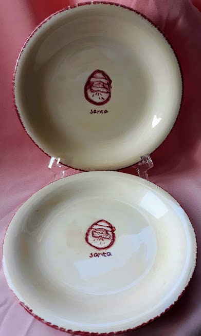 Red Stoneware Plate - Etsy