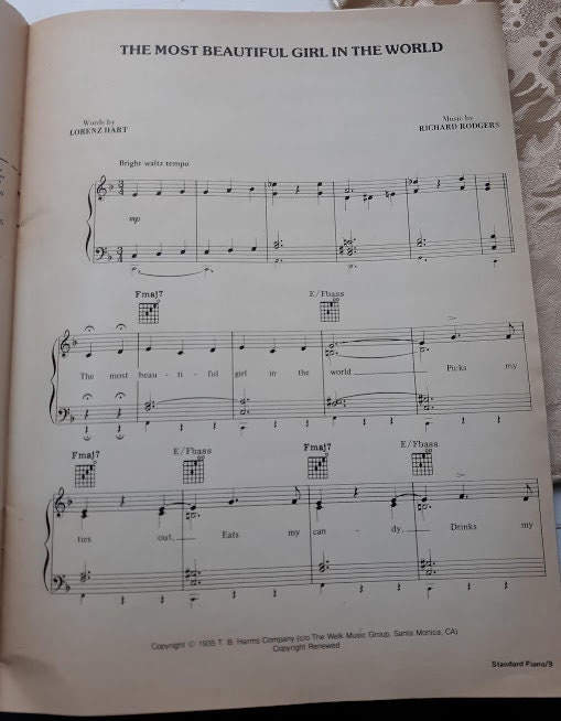 Vintage sheet Music Magazine Fourth Anniversary Issue, January 1981 ...