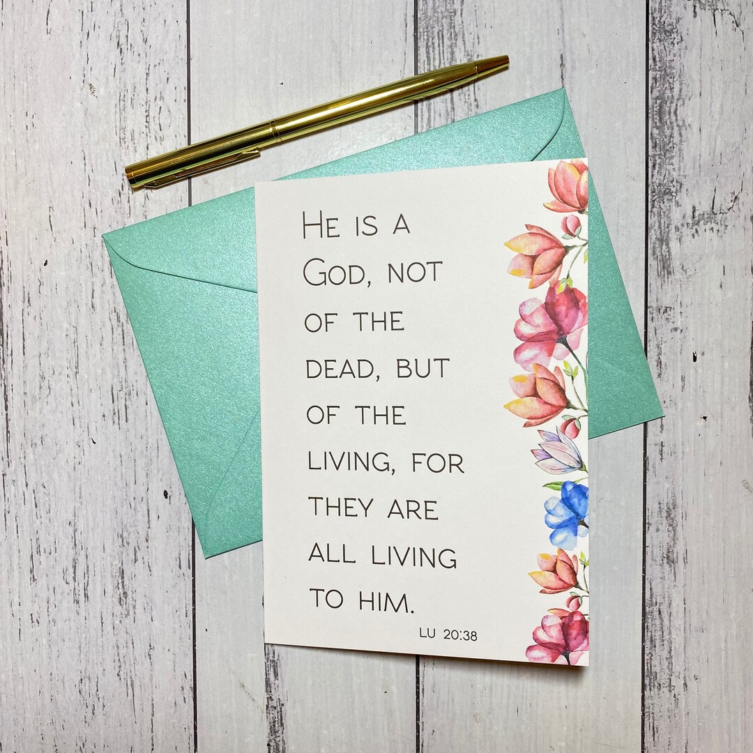 Bible Sympathy Card, Bereavement Card, Scriptural Card, JW Card, Bible ...