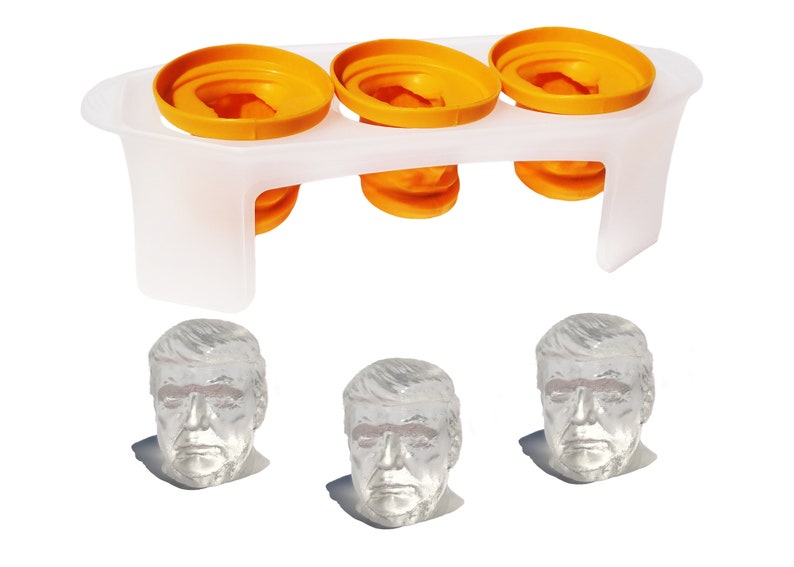 Donald Trump Ice Head Trays, Bpa-free Silicone - Etsy