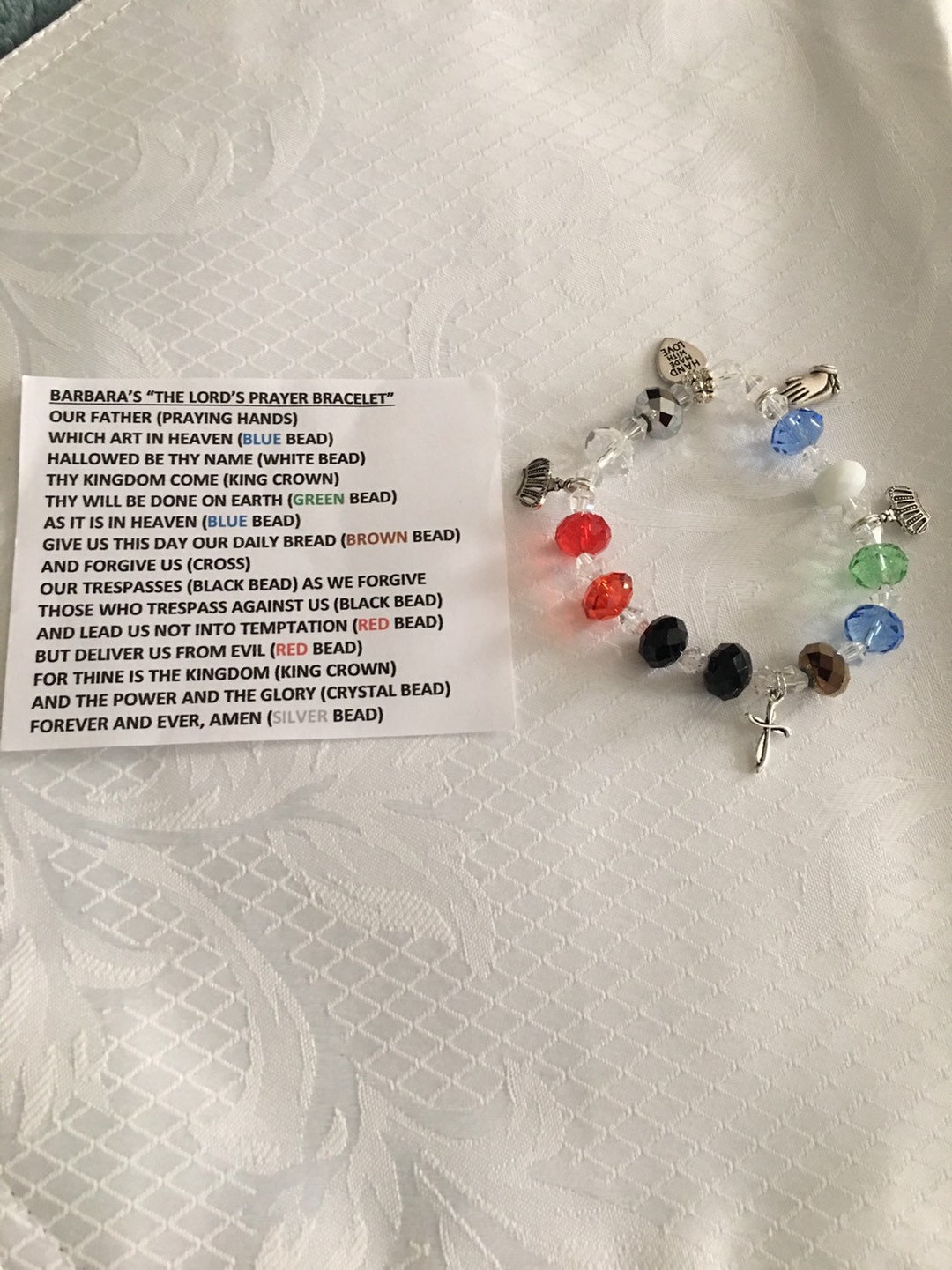 Lord’s Prayer Bracelet - Etsy