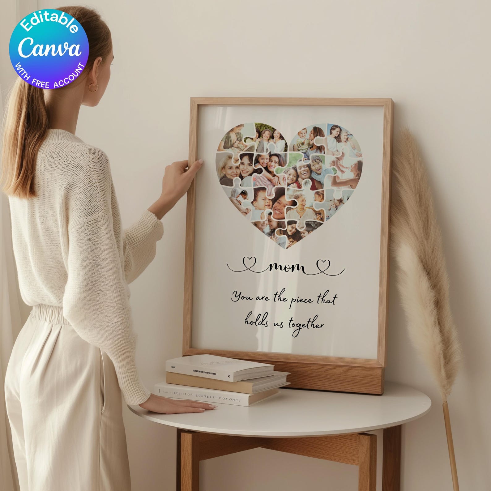 Custom Mum Photo Collage TEMPLATE, Gift for Mother, Mother's Day Gift ...