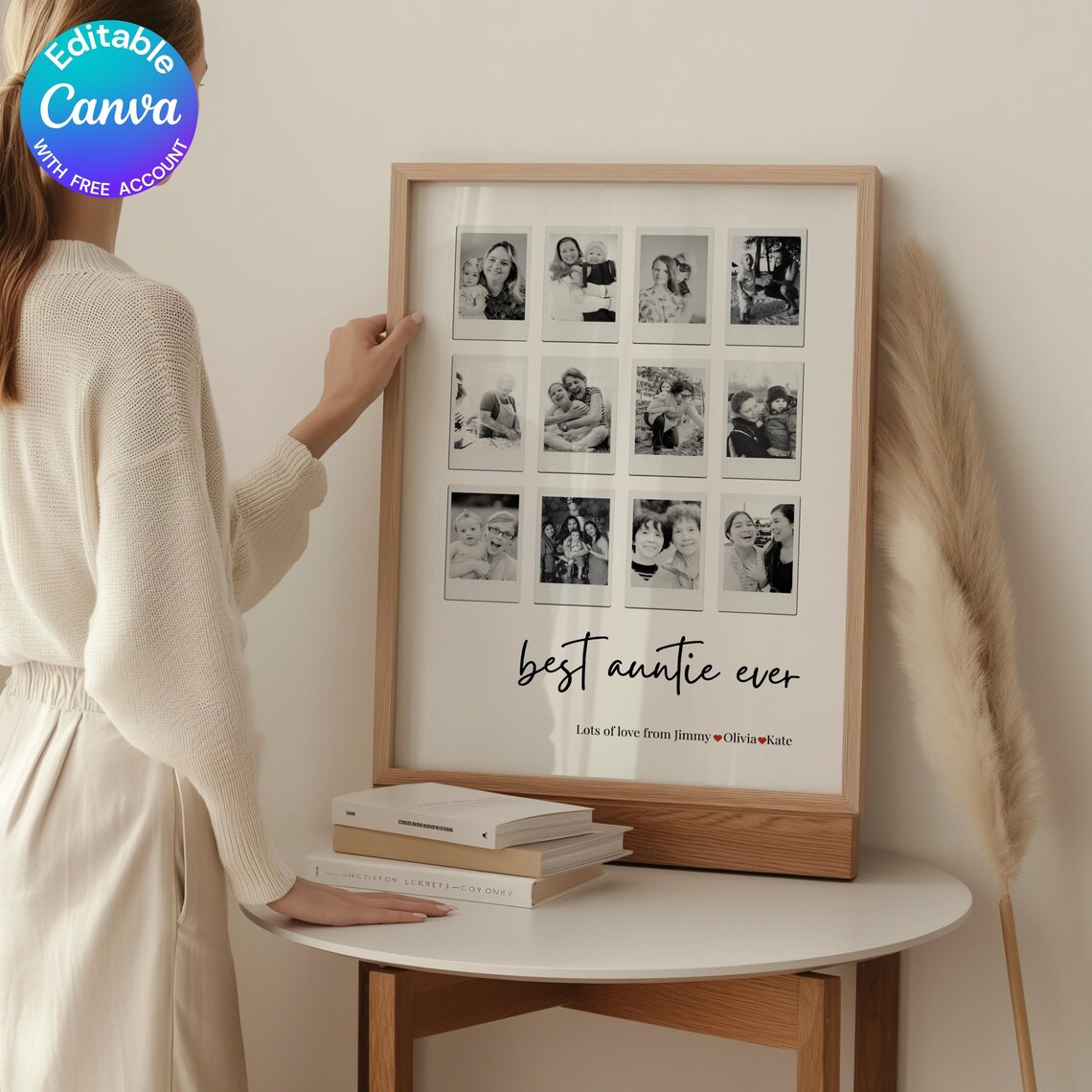 Auntie Photo Collage, Auntie Prints, Personalized Auntie Photo Prints ...