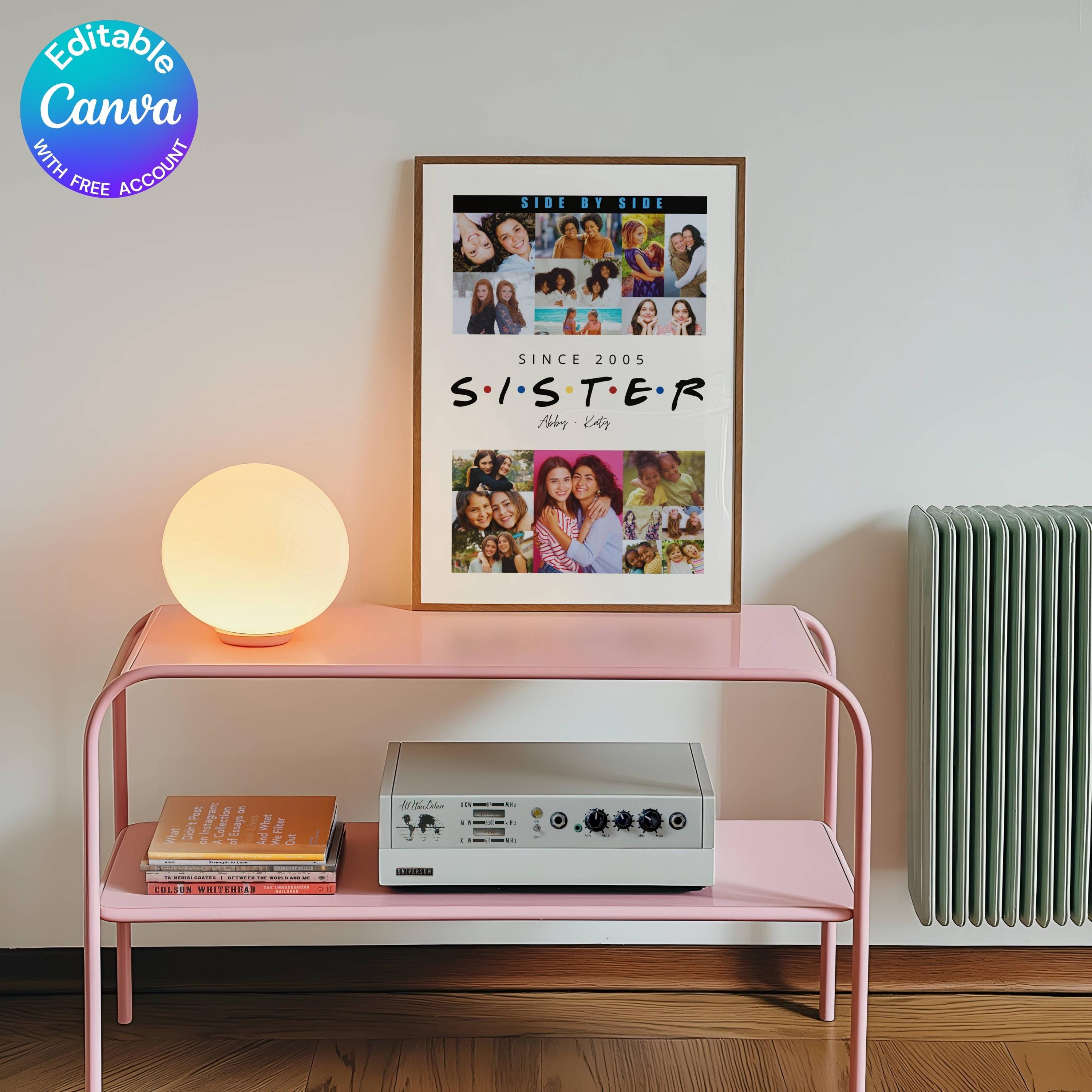 Sister Photo Gift Sister, Sister Photo Gift, Sister Poster, Custom ...