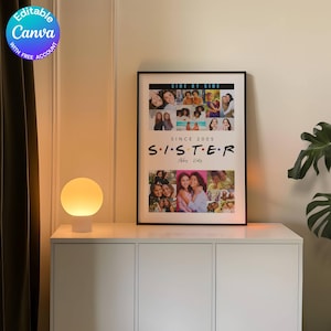 Sister Photo Gift Sister, Sister Photo Gift, Sister Poster, Custom ...