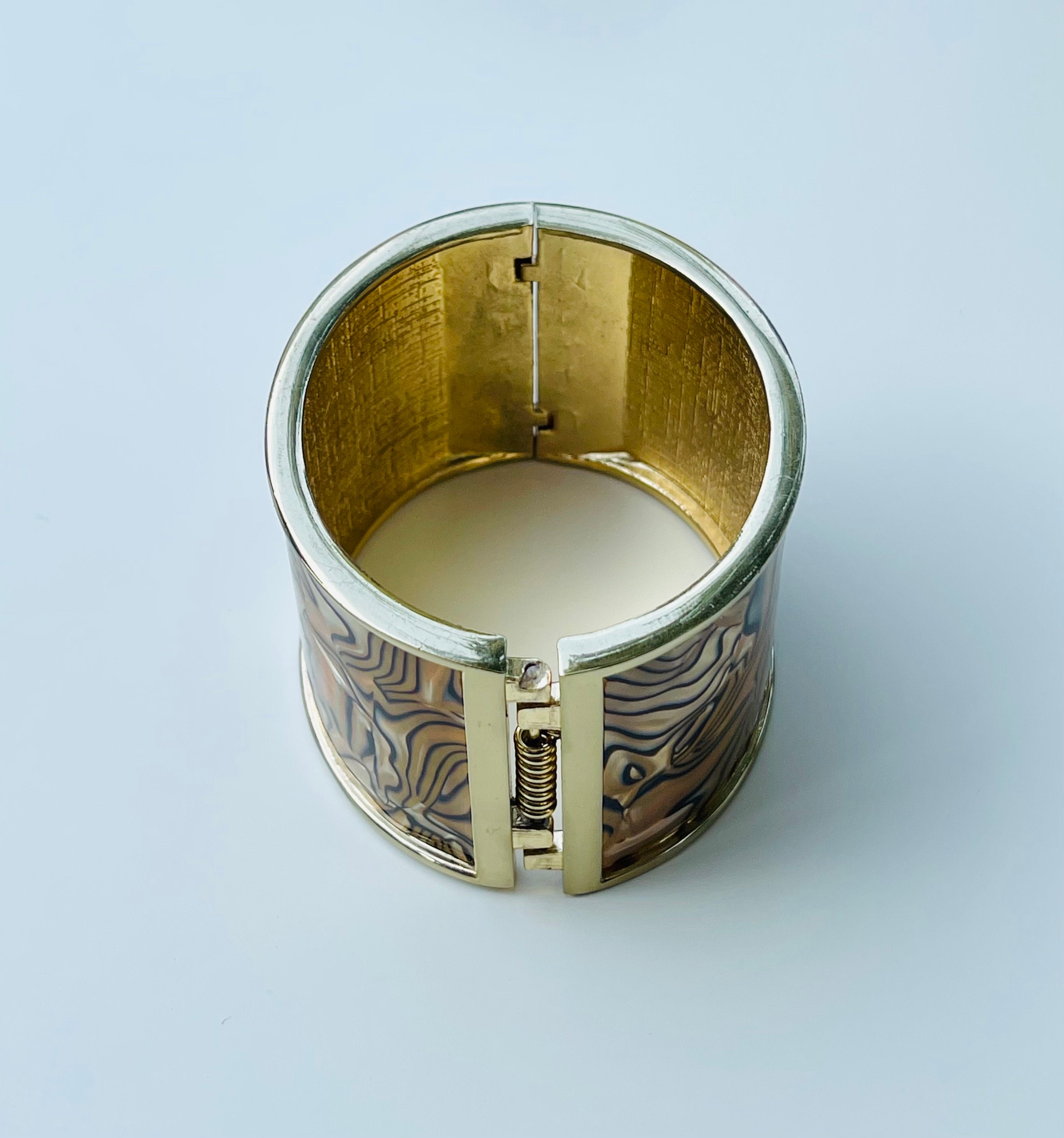 Vintage Leopard Clamp Bracelet - Etsy