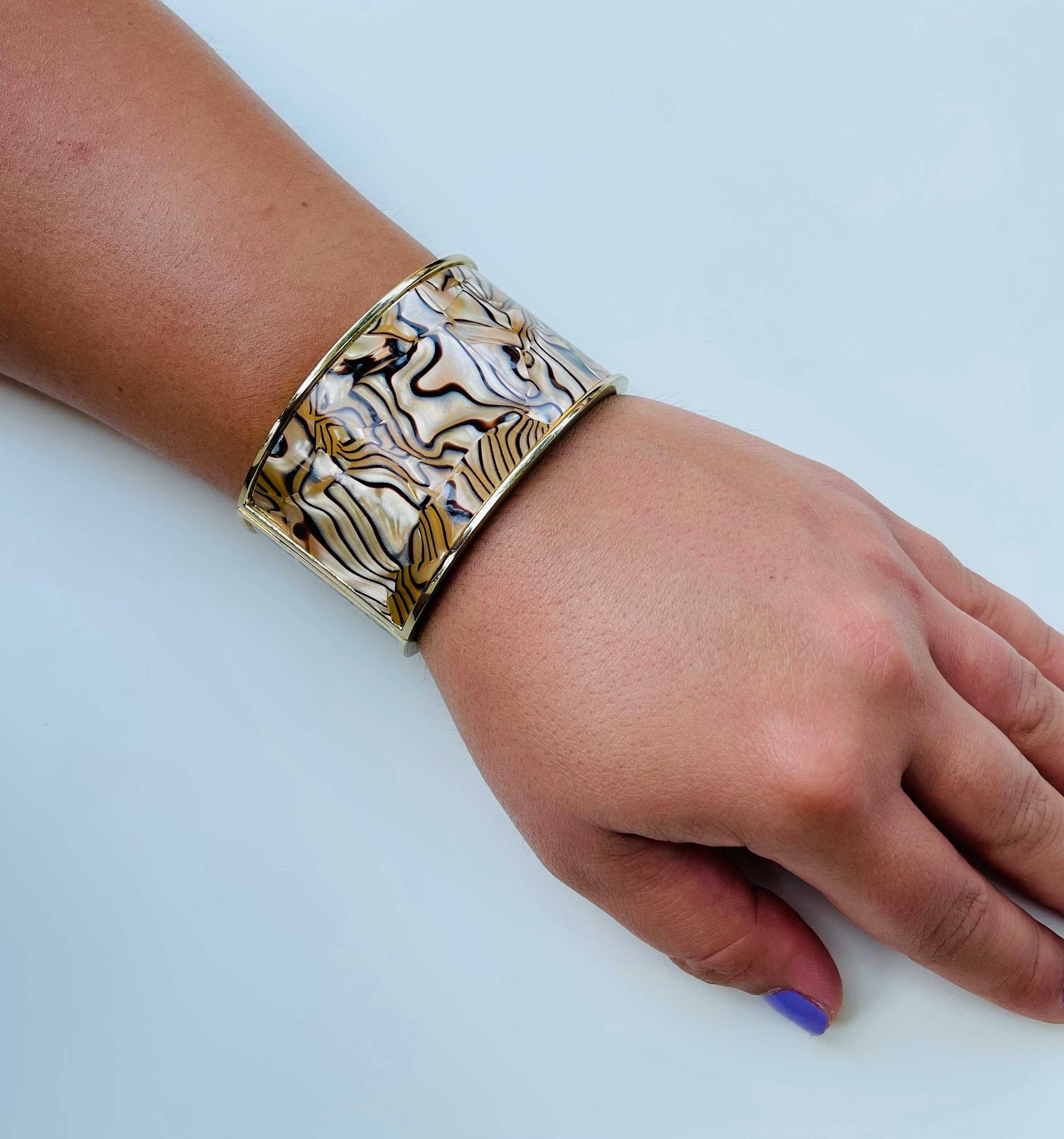 Vintage Leopard Clamp Bracelet - Etsy