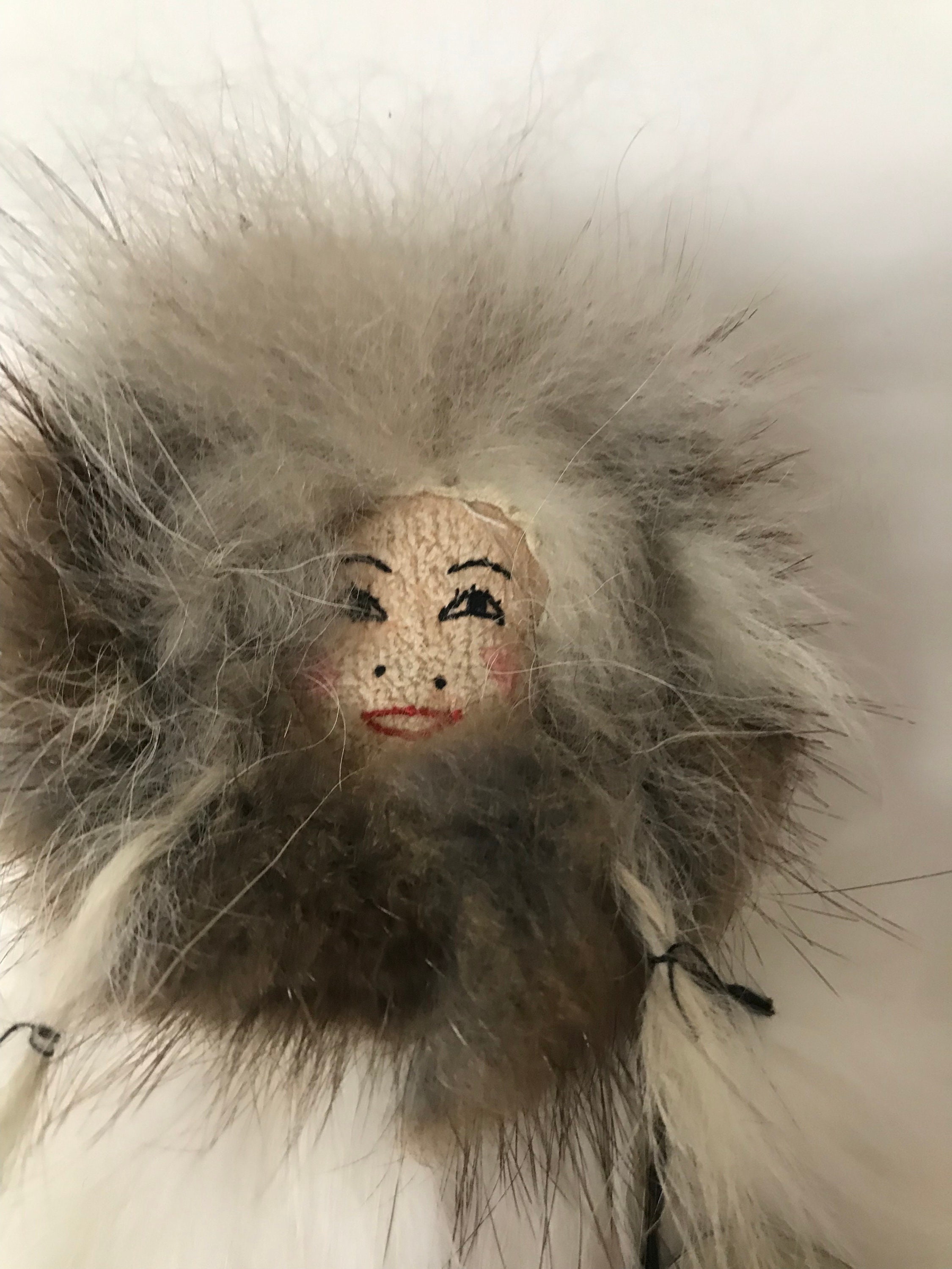 Inuit Eskimo Indigenous Doll WITH TAG Handmade ALASKA Leather & Fur - Etsy