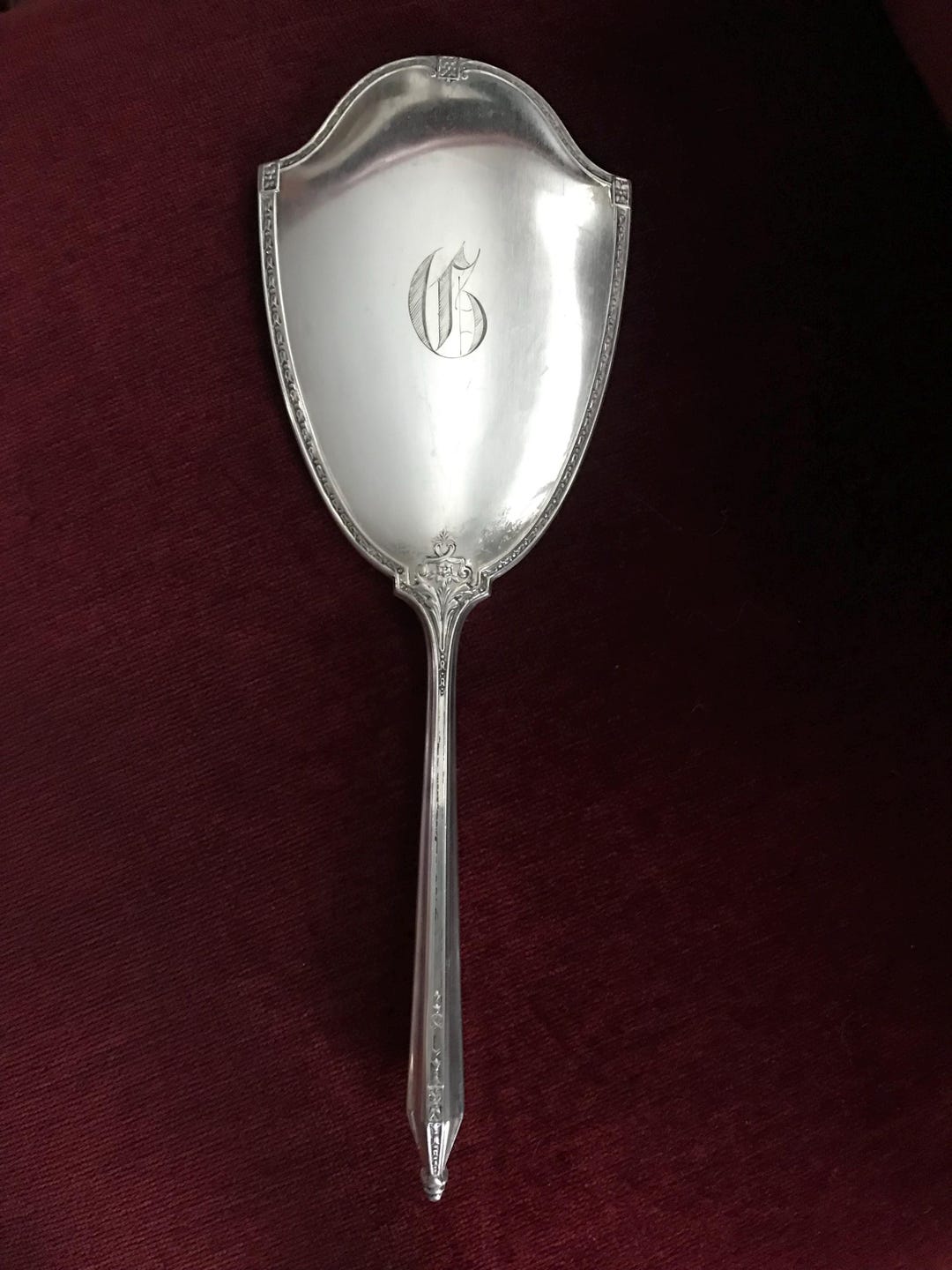 1920s Art DECO Hand MIRROR Antique STERLING Silver Saart Brothers - Etsy