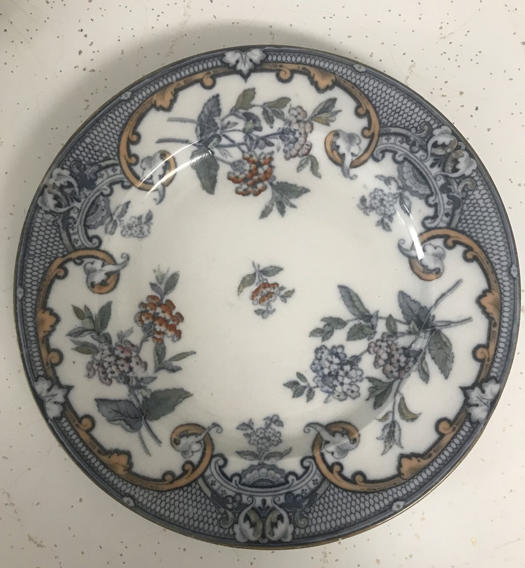 Antique PINDER Bourne & Hope MALVA Pattern Dinner Plate - Etsy