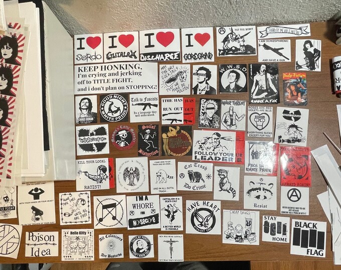 Crust Punk Sticker Pack - Etsy