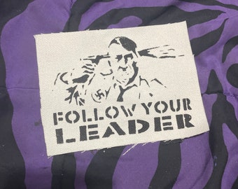 Follow Your Leader DIY Patch Punk Crust Black Flag Leftover Crack Oi - Etsy