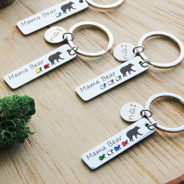 Birthstone Bears Keychain - Etsy