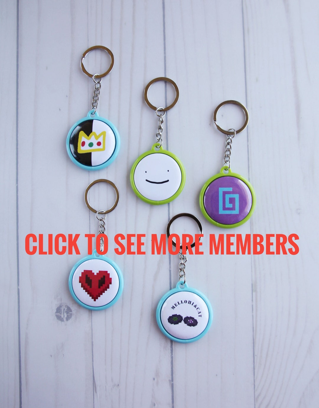 Dream SMP Keychain, Dsmp Key Rings, Minecraft Backpack Tags, Mcyt Merch ...