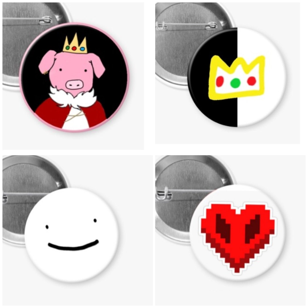 Dsmp Button Pins, Dream SMP Mcyt Locker Magnets, Minecraft Gamer ...