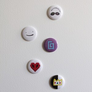 Dsmp Button Pins, Dream SMP Mcyt Locker Magnets, Minecraft Gamer ...