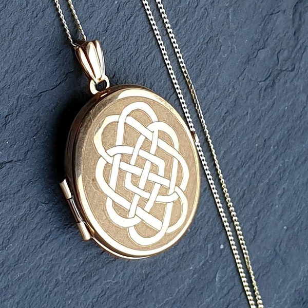 Celtic Knot Locket - Etsy