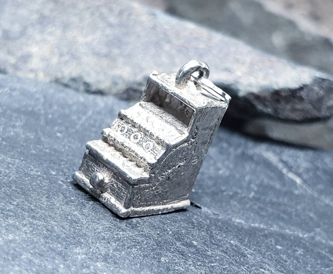 Old Fashioned Shopkeeper Cash Register Charm Bracelet 1.8g - Etsy