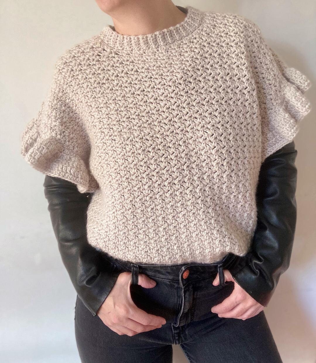 Crochet Pattern, CALMA Sweater Crochet, Sweater Pattern PDF, Women's ...