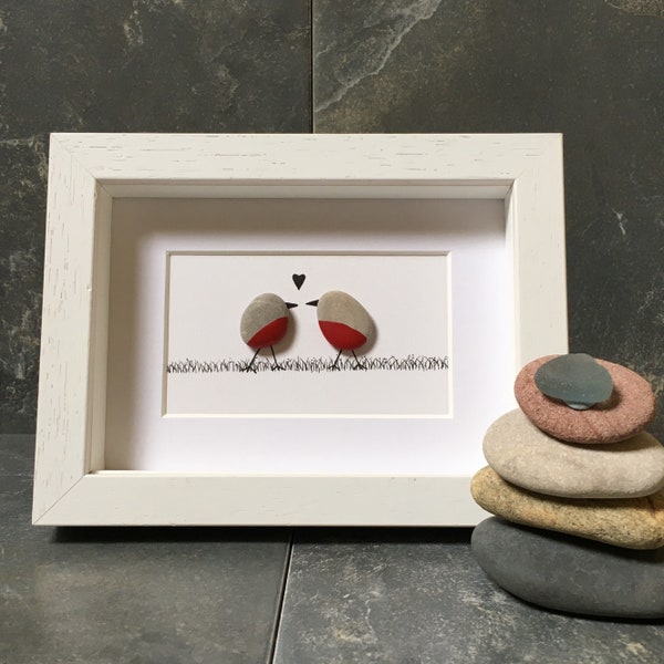 Bird Pebble Art - Etsy
