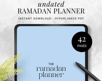 Ramadan Planner, 2025, Minimalist, Digital Planner, Printable Planner ...
