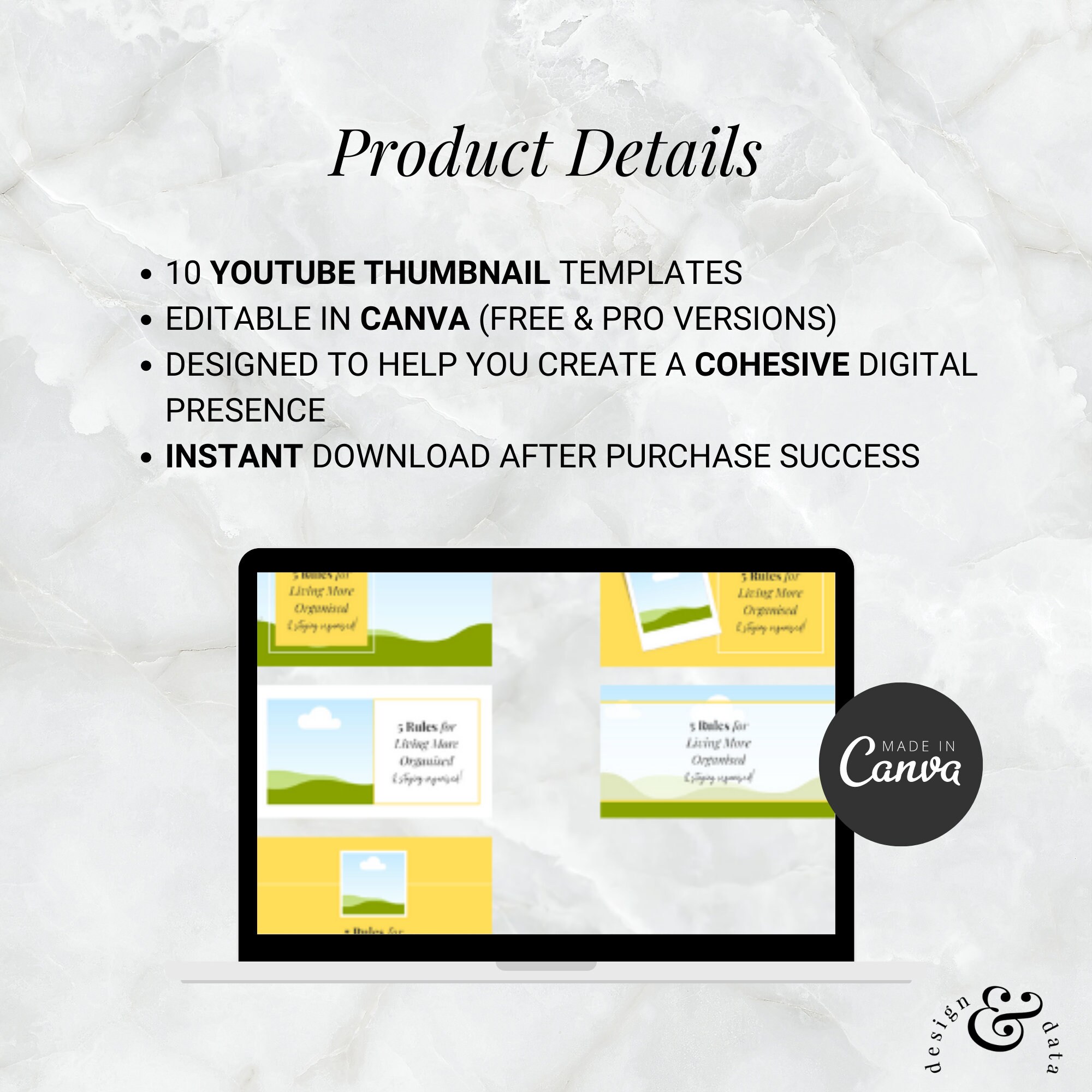 Youtube Thumbnail Templates Youtube Templates Canva Youtube - Etsy