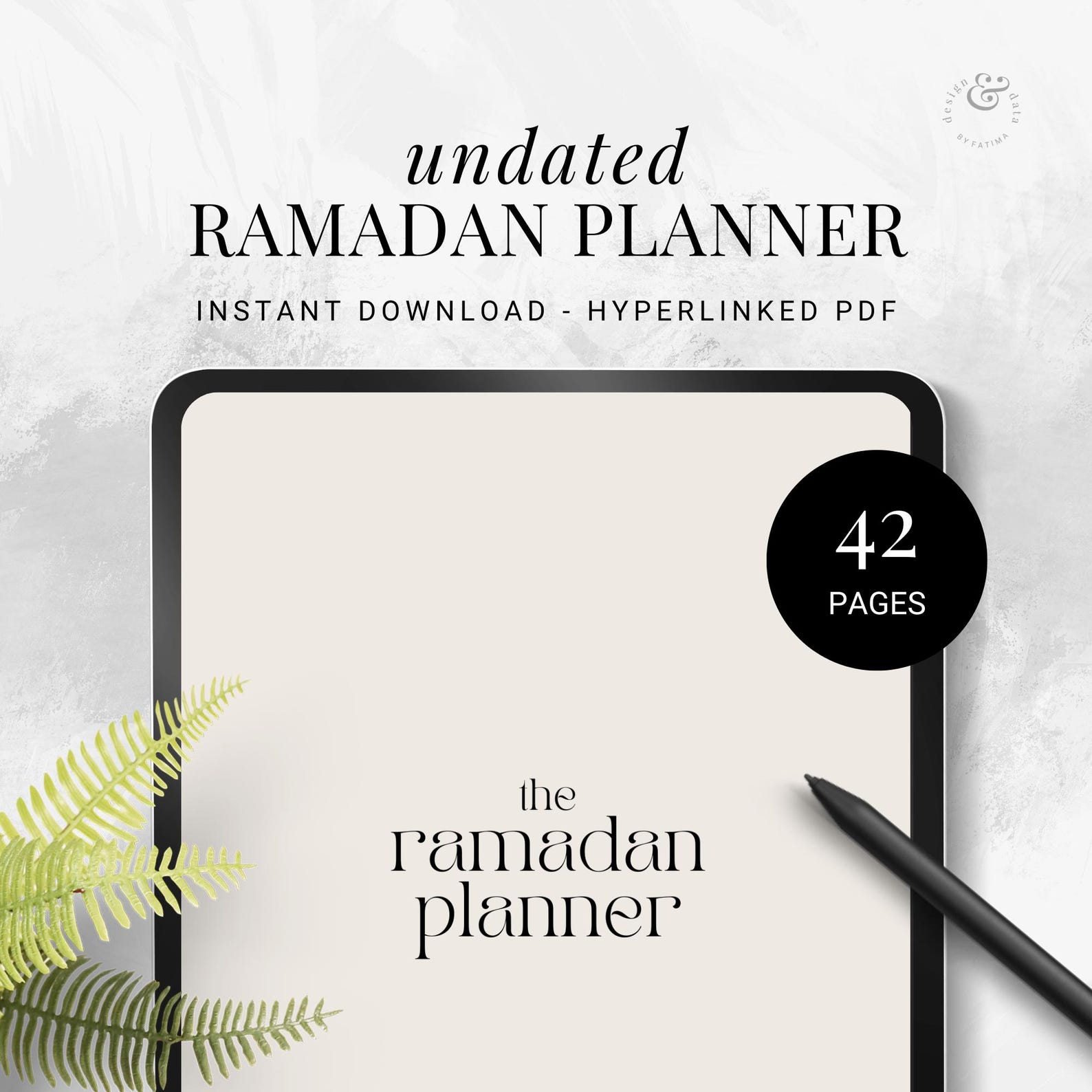 Ramadan Planner, 2025, Minimalist, Digital Planner, Printable Planner ...