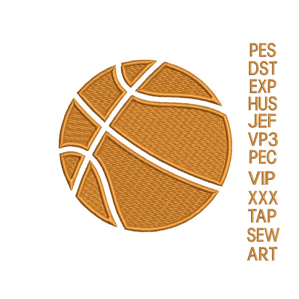 Basketball Embroidery Design - Etsy
