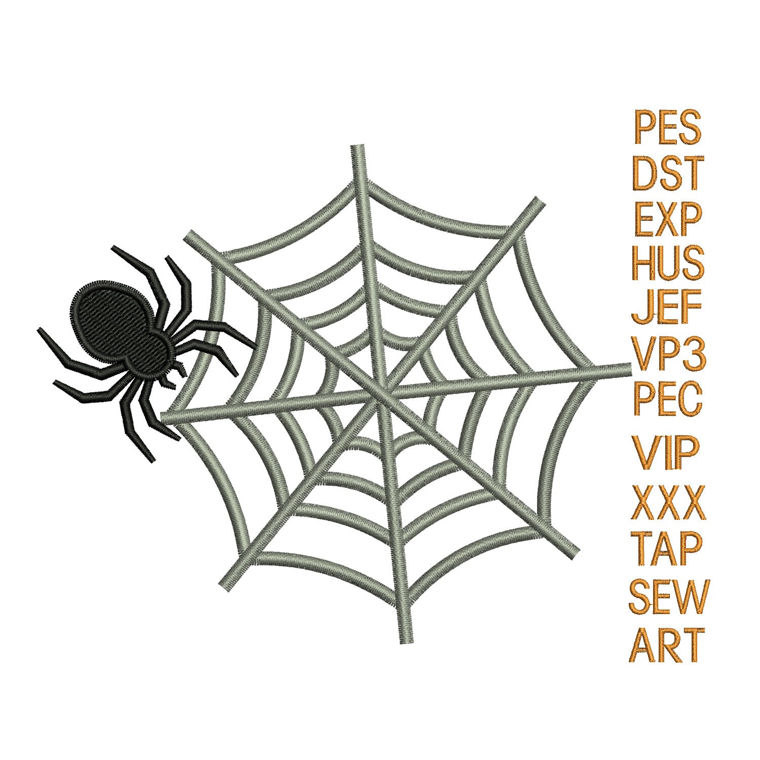 Spider Web Embroidery Design Halloween Embroidery Machine - Etsy