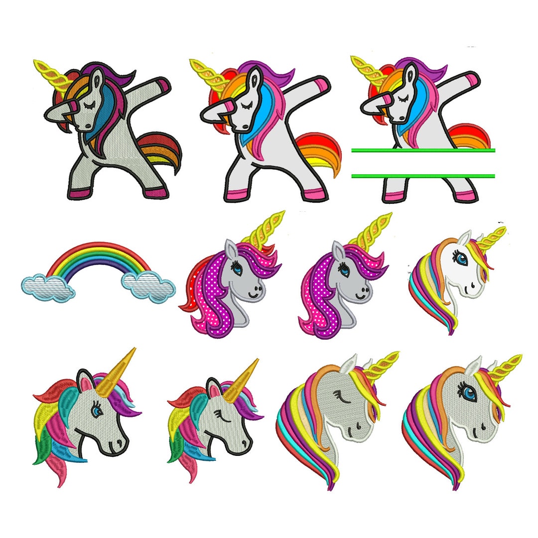 Unicorn Embroidery Design,unicorn Applique Design,cute Unicorn Face ...
