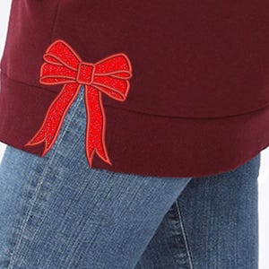 Bundle Side Bow Applique Embroidery Design, Bow Embroidery Design, Bow ...