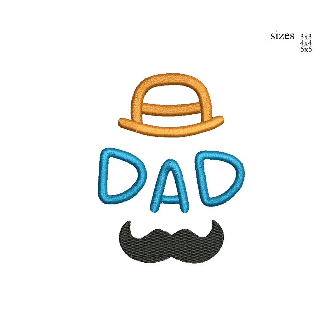 Happy Father's Day Embroidery Design, Father's Day Love Filled ...