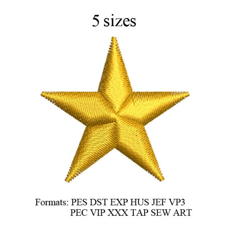 Star Embroidery Designstar Applique Embroidery Embroidery - Etsy