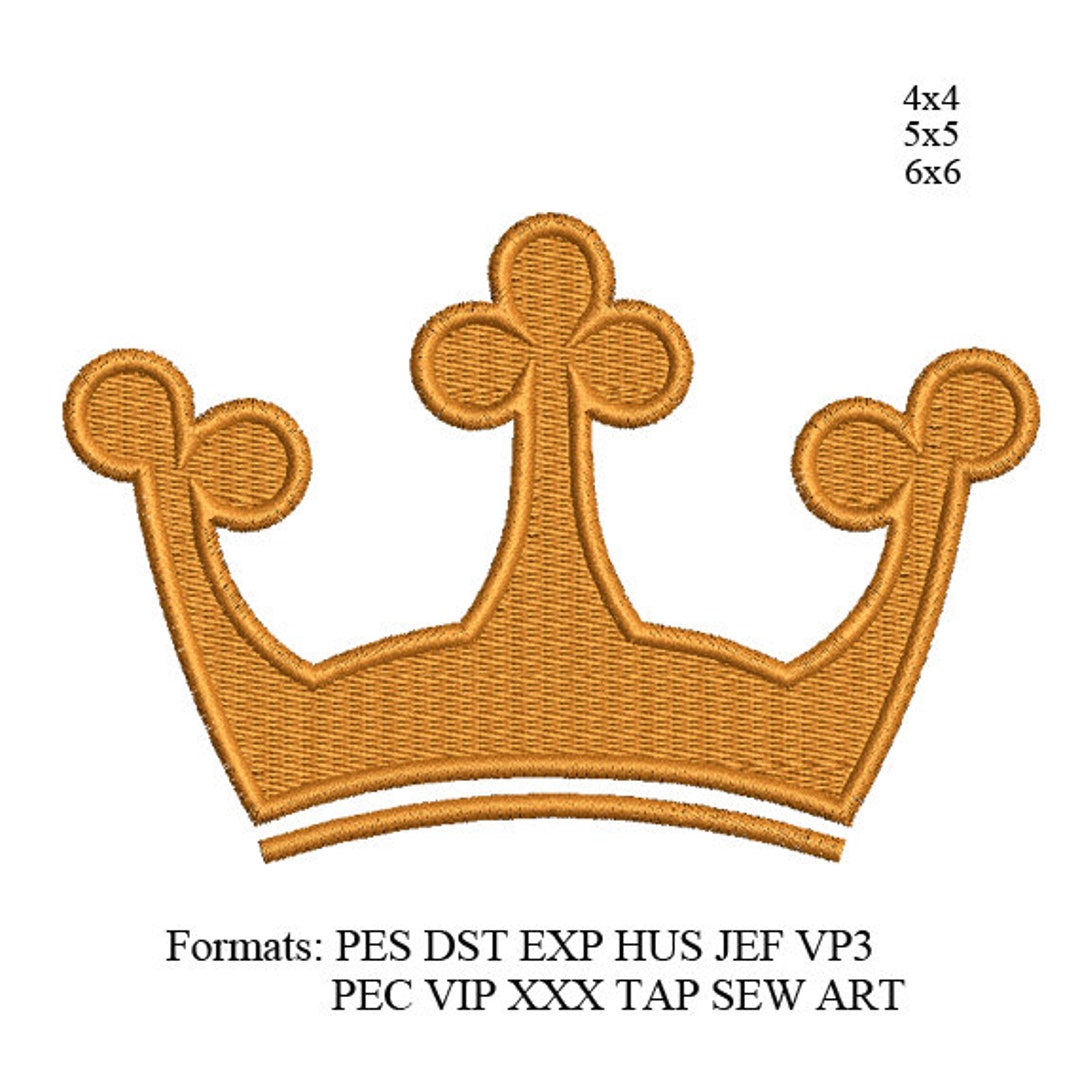 Crown Embroidery Design,queen Crown Embroidery Pattern,princess Tiara ...