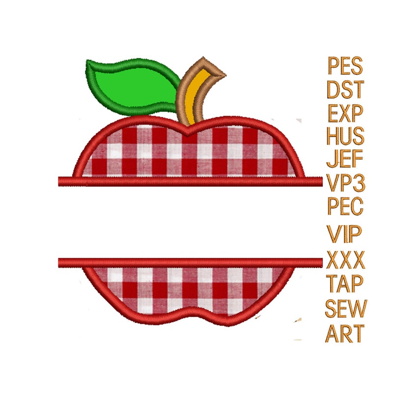 Apple Applique - Etsy