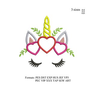 Unicorn Face Applique Embroidery Design,unicorn Face Applique ...