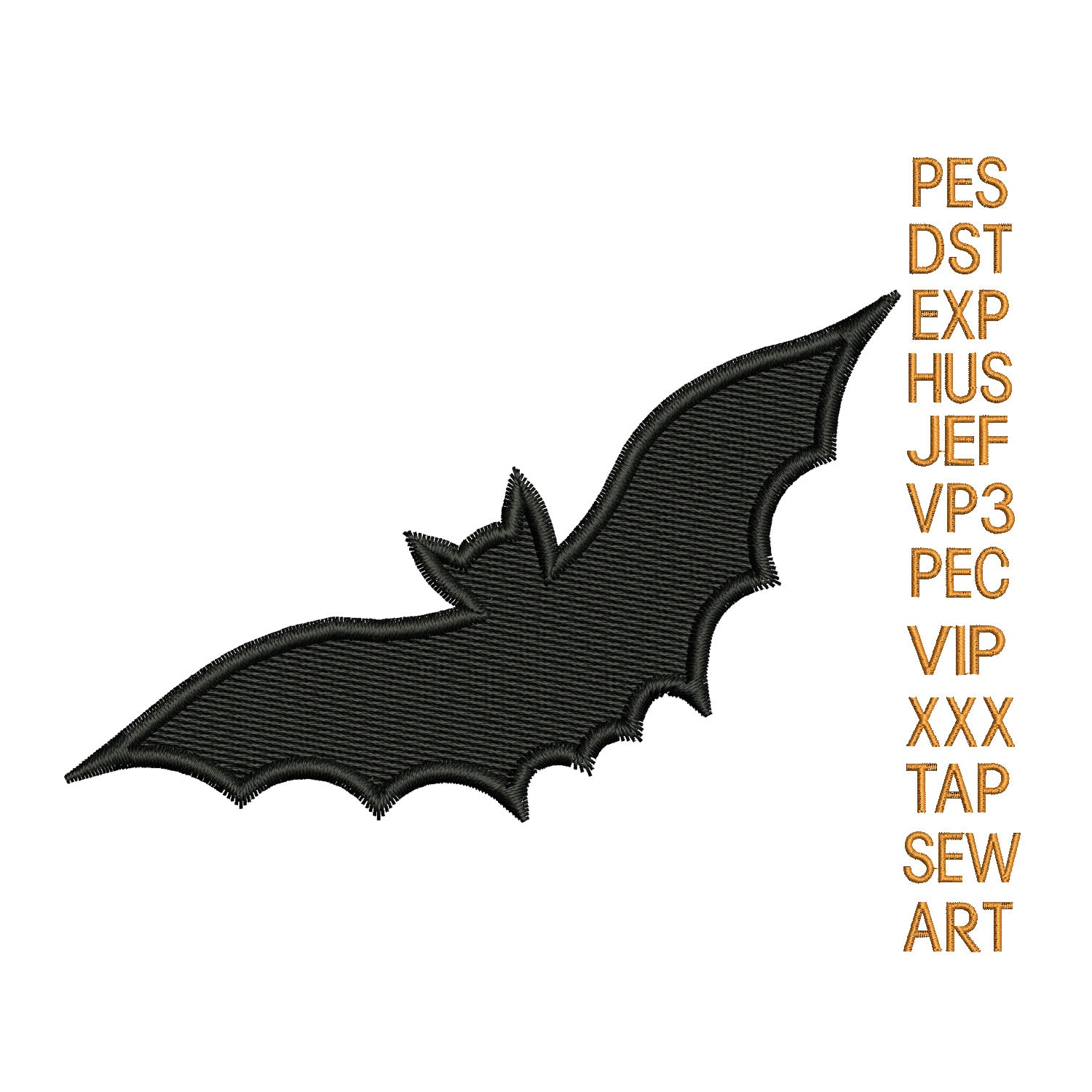 Halloween Bat Embroidery Design Halloween Embroidery Machine - Etsy