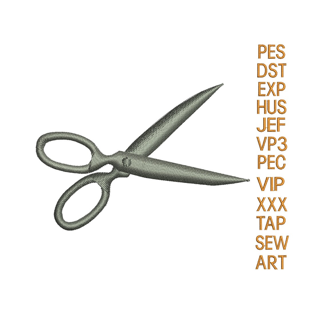 Scissor Embroidery Design,scissor Applique Embroidery, Embroidery K1252 ...