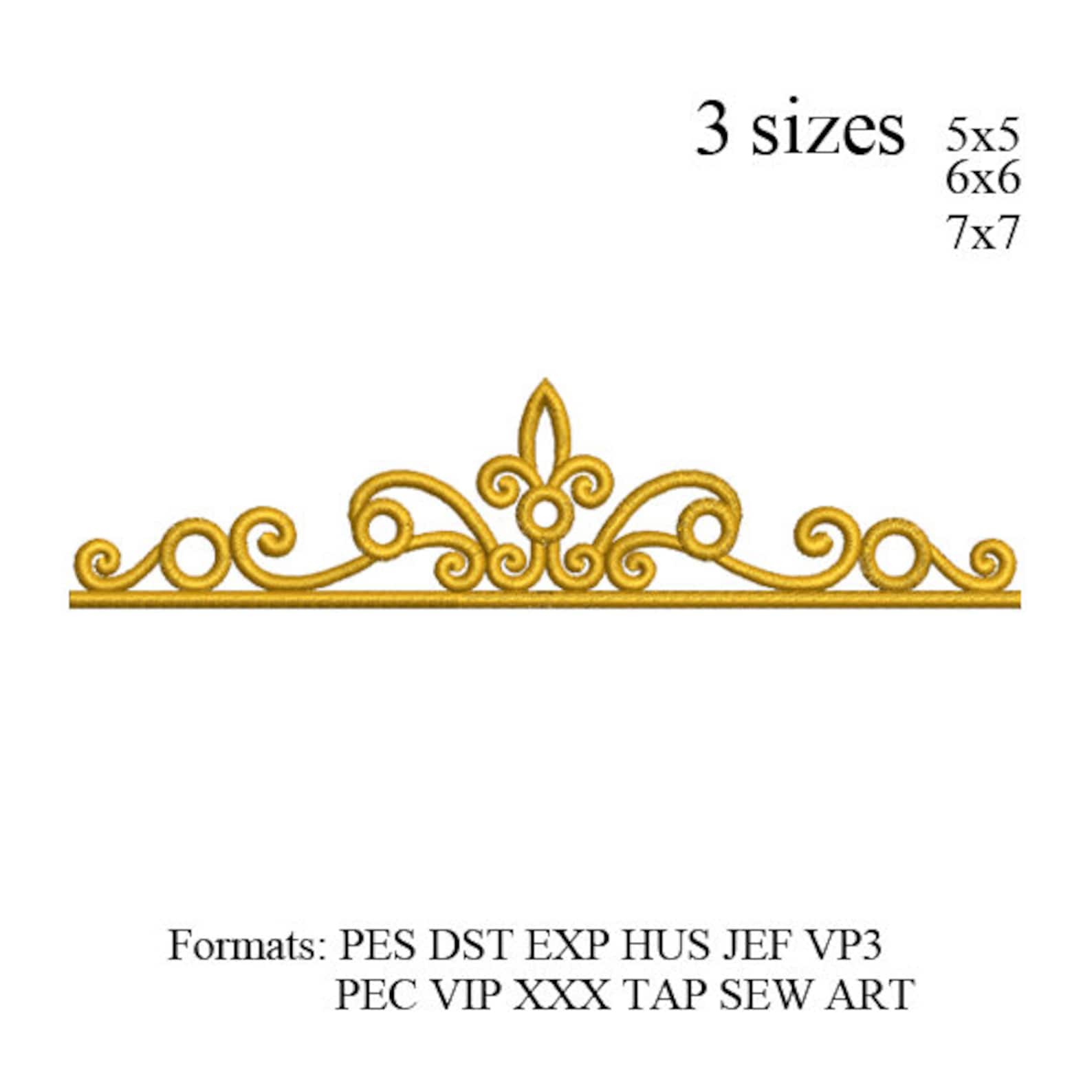 Floral Name Border Frame Embroidery Designfloral Name Border - Etsy