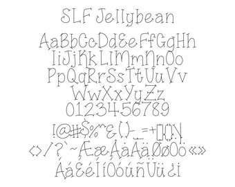 Thin Font for Single Line - Etsy