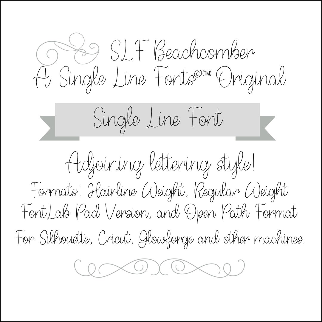 Single Line Fonts Hairline Font Silhouette Font Engraving Font Cricut Font Fonts For Glowforge
