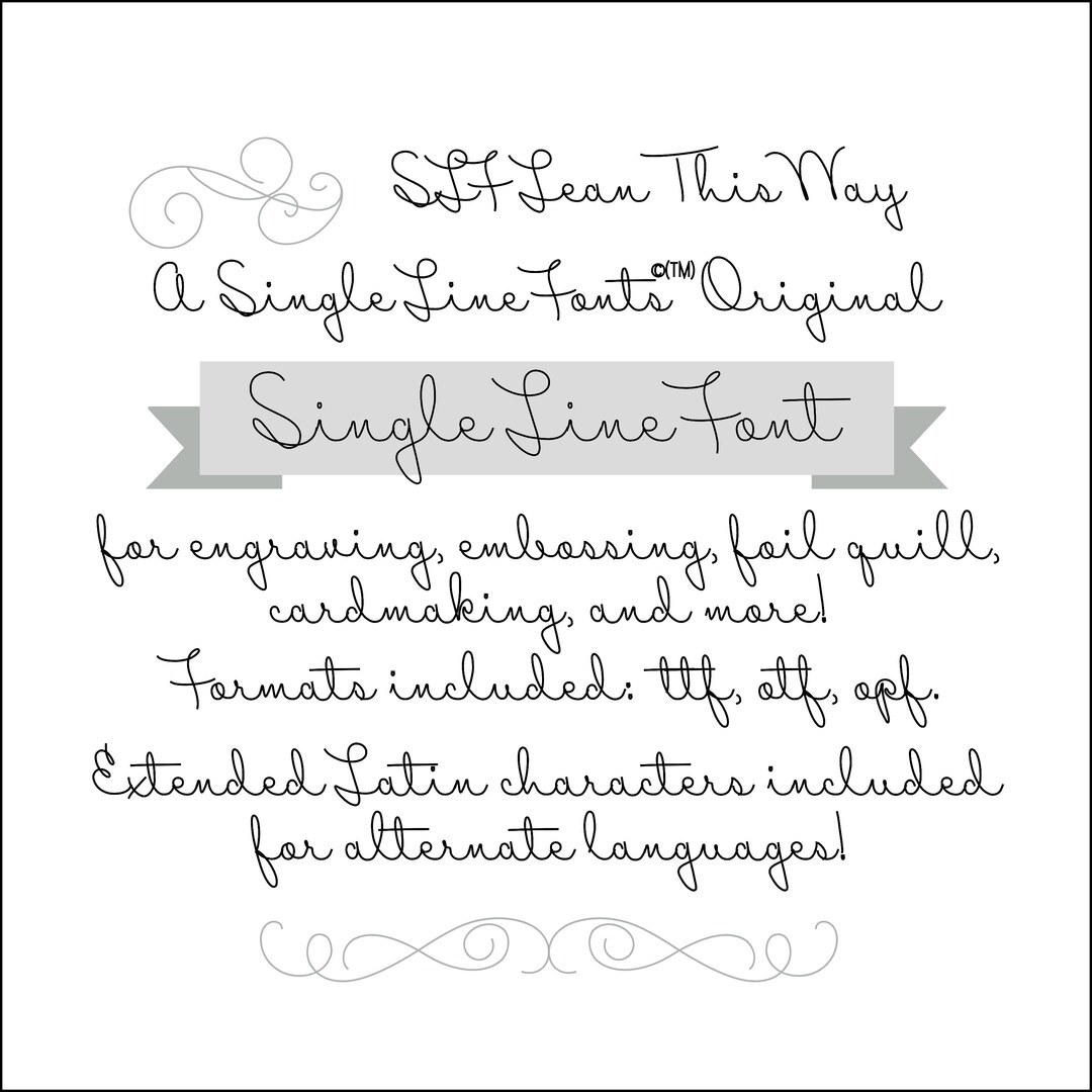 Slanted Script Single Line Font • Cricut Writing, Sketch Pen & Laser ...