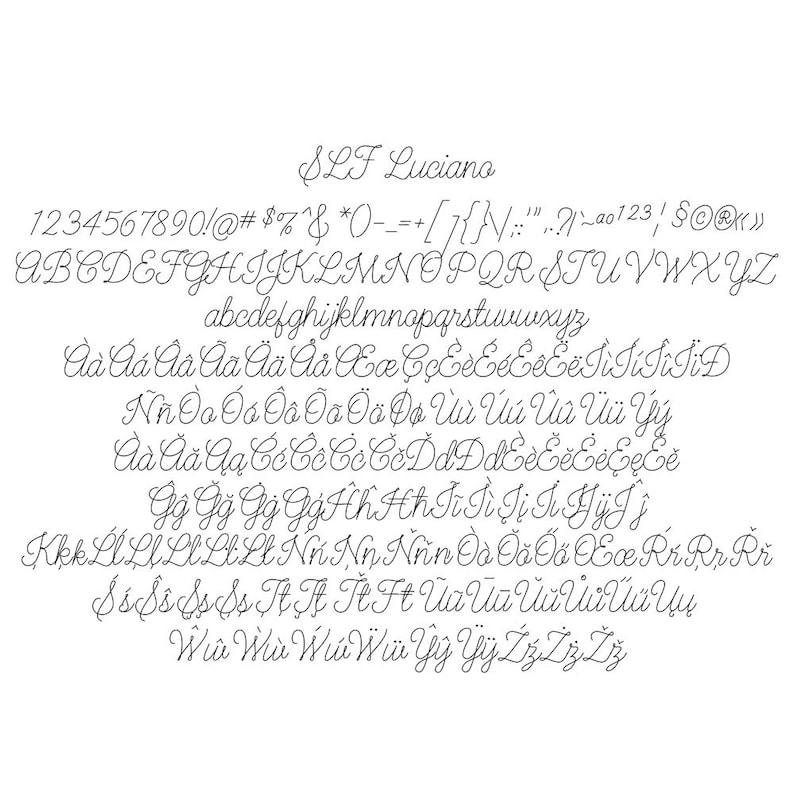 Single Line Fonts Hairline Font Glowforge Font Thin Font Silhouette ...