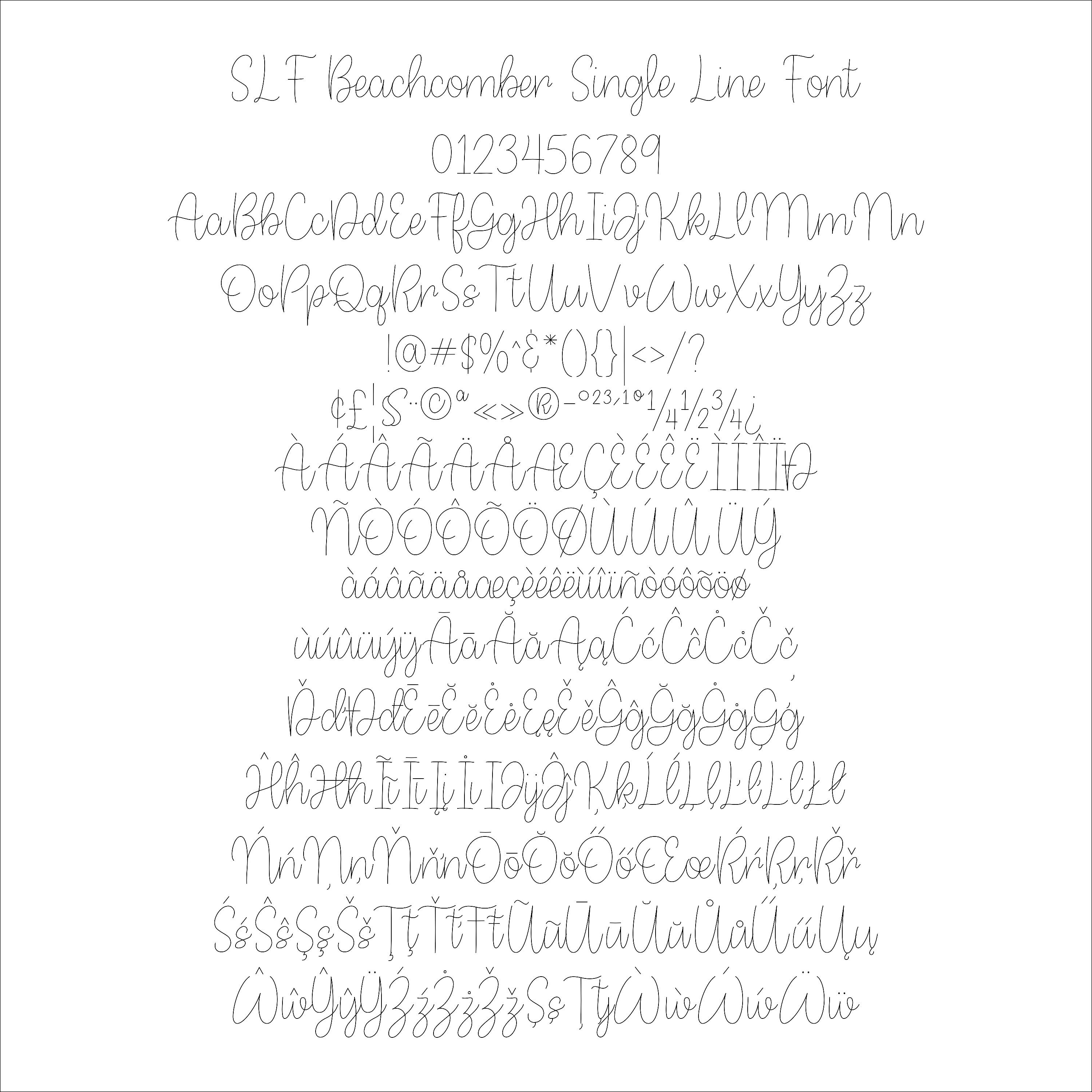 Adjoining Script Single Line Font • Cricut Writing, Sketch Pen & Laser ...