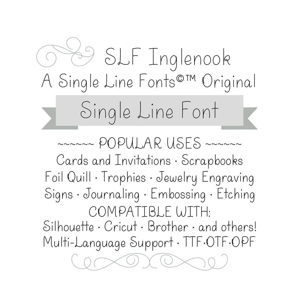 Monoline Single Line Font • Cricut Writing, Sketch Pen & Laser ...