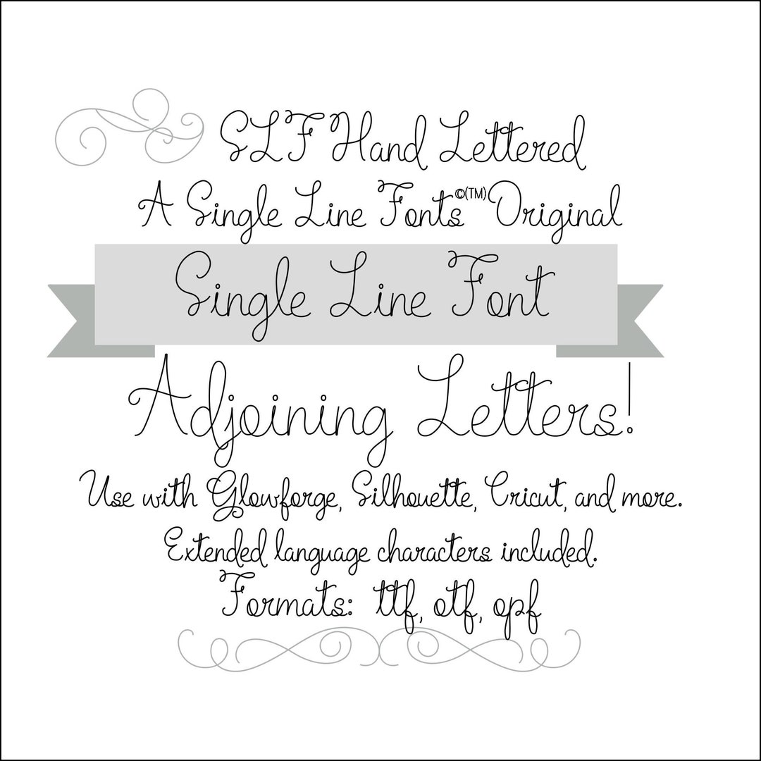 Laser Machine Single Line Font - Hairline Font - Quill Pen Font - Pen ...